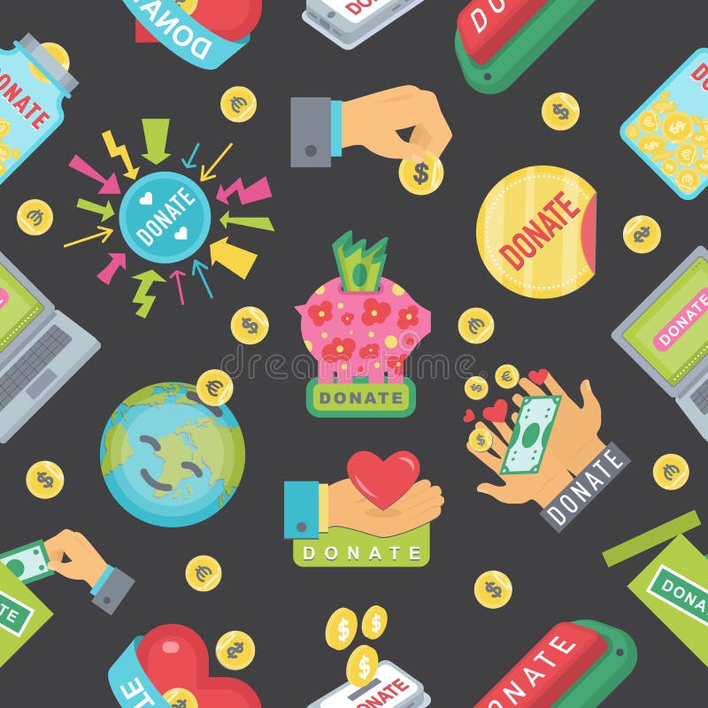 Schenk Knopenpatroon De Schenking Van Het Hulppictogram Vector ...