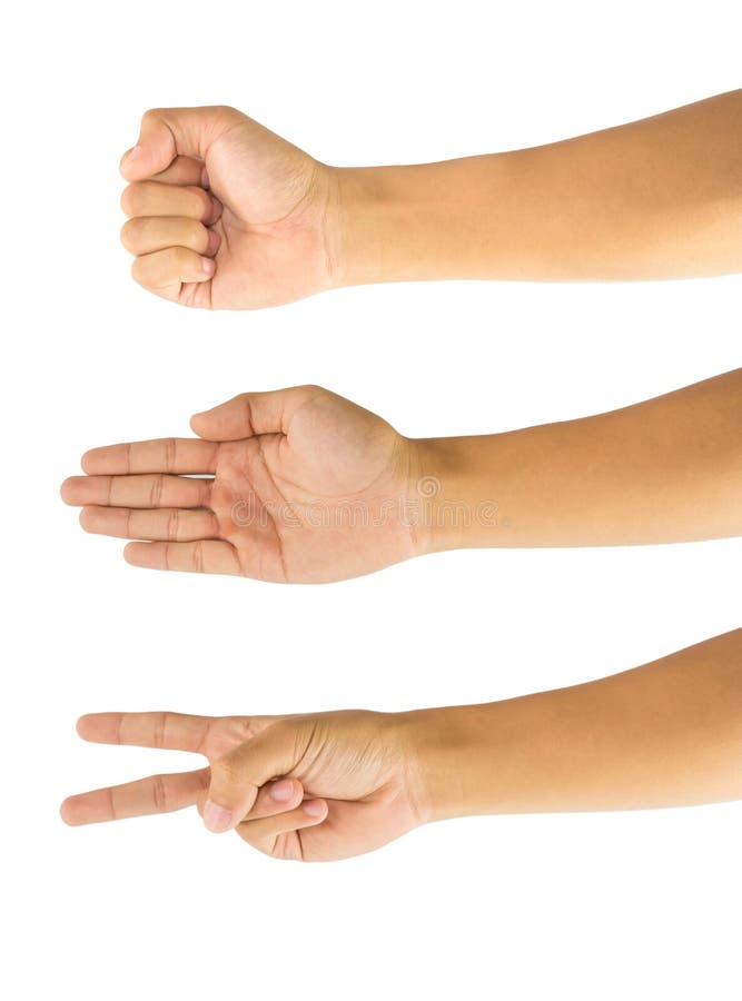 Schere, Stein, Papier stockfoto. Bild von karosserie - 33355228