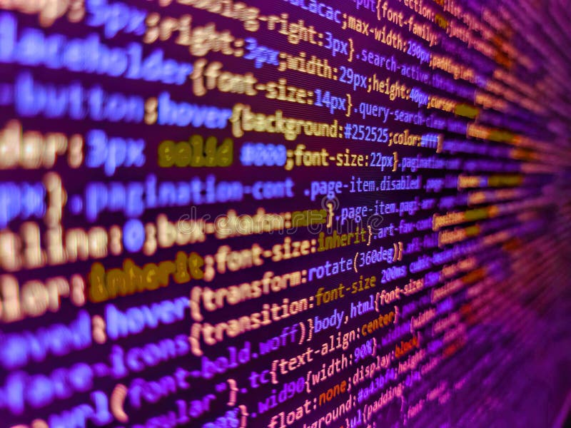 Rnn Neural Network Source Code Html5 Concept Macro Achtergrond In Warme Kleuren Ontwikkelaar