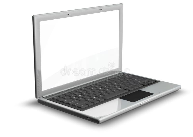 Schermo del laptop vuoto illustrazione di stock. Illustrazione di globo ...