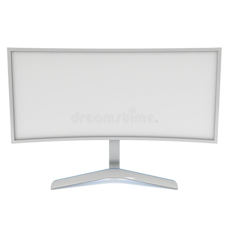 Schermo bianco di LCD TV illustrazione di stock. Illustrazione di ...
