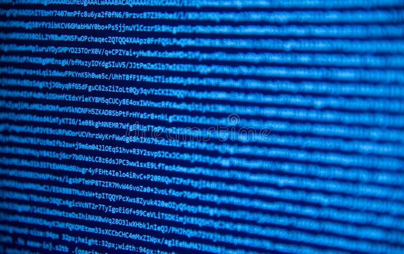 Schermo Con Il Codice Degli Sviluppatori Di Software Immagine Stock ...