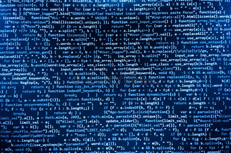 Schermo Di Programmazione Di Codice Sorgente Di Codifica Illustrazione ...