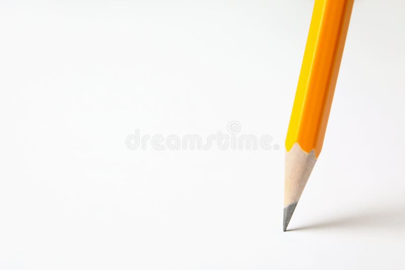 Scherpe Tekentafel Op De Afsluiting Van Wit Papier Stock Foto - Image ...