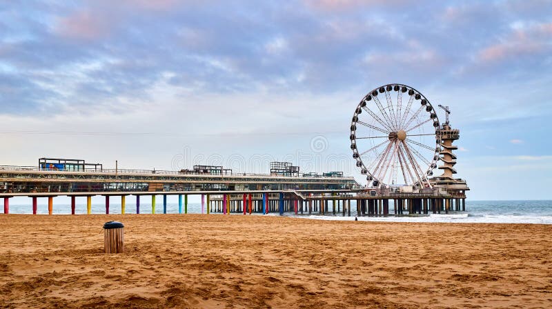 Scheveningen Beach, Den Haag, Netherlands Stock Image - Image of ...