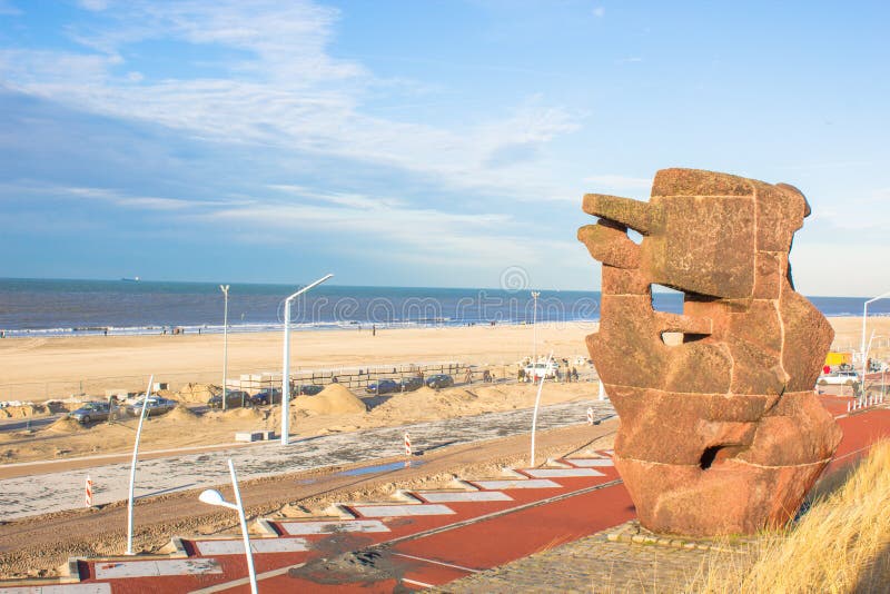 Scheveningen-Strand Den Haag Stockfoto - Bild von strand, reise: 32013338