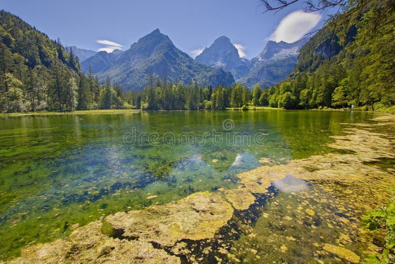 Schiederweiher Lake in Hinterstoder, Austria Stock Image - Image of ...