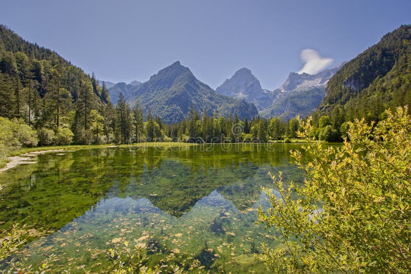 Schiederweiher Lake in Hinterstoder, Austria Stock Photo - Image of ...