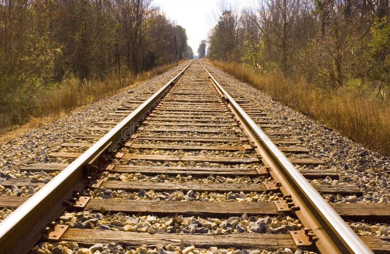 Schienen weg stockbild. Bild von perspektive, stahl, transport - 7757729