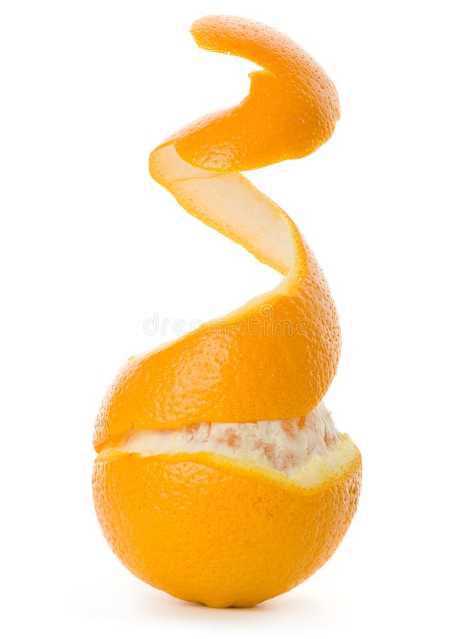 Schil van een sinaasappel stock afbeelding. Image of schil - 7432861