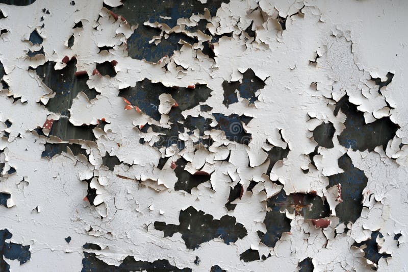 Schil van witte verf stock foto. Image of sjofel, schil - 80091812
