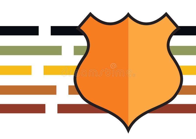 Schild - vector vector illustratie. Illustration of decoratief - 7370548