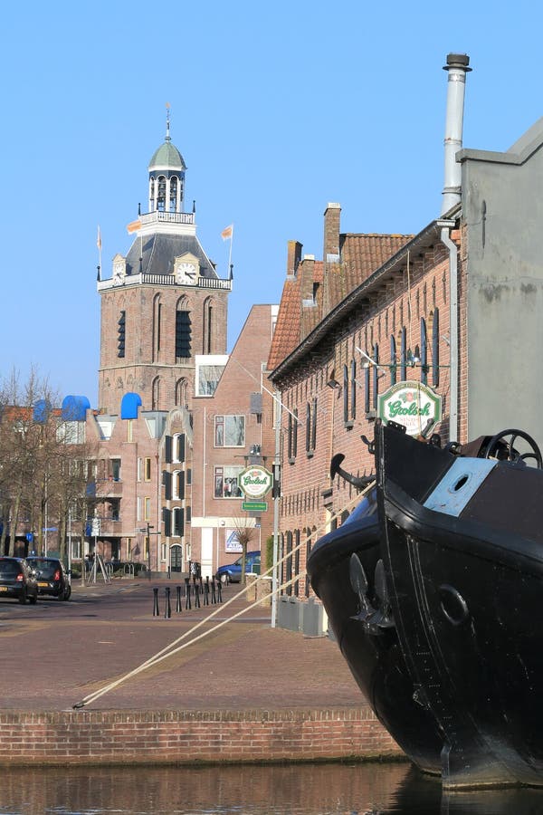 Schilderachtige Stad Van Meppel, Nederland Redactionele Foto - Image of ...
