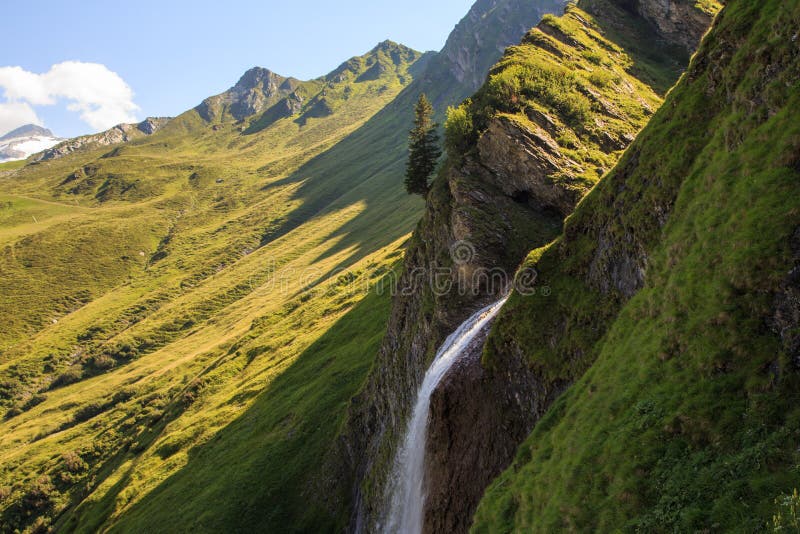 Schleierfall Cascade in Tux Tyrol Stock Photo - Image of river, joch ...