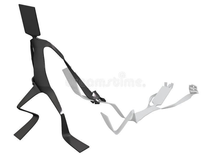 Schleppen stock abbildung. Illustration von getrennt, ausschnitt - 7427669