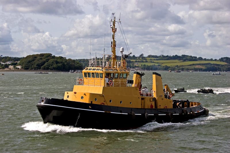 Schlepper-Boot stockbild. Bild von boote, lieferung, hafen - 1370667