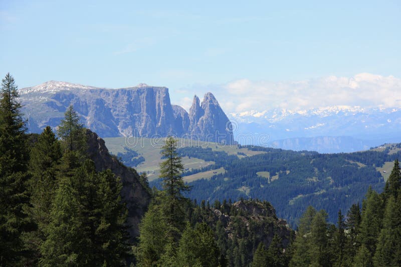 Schlern stock image. Image of trekking, dolomite, walking - 10844505