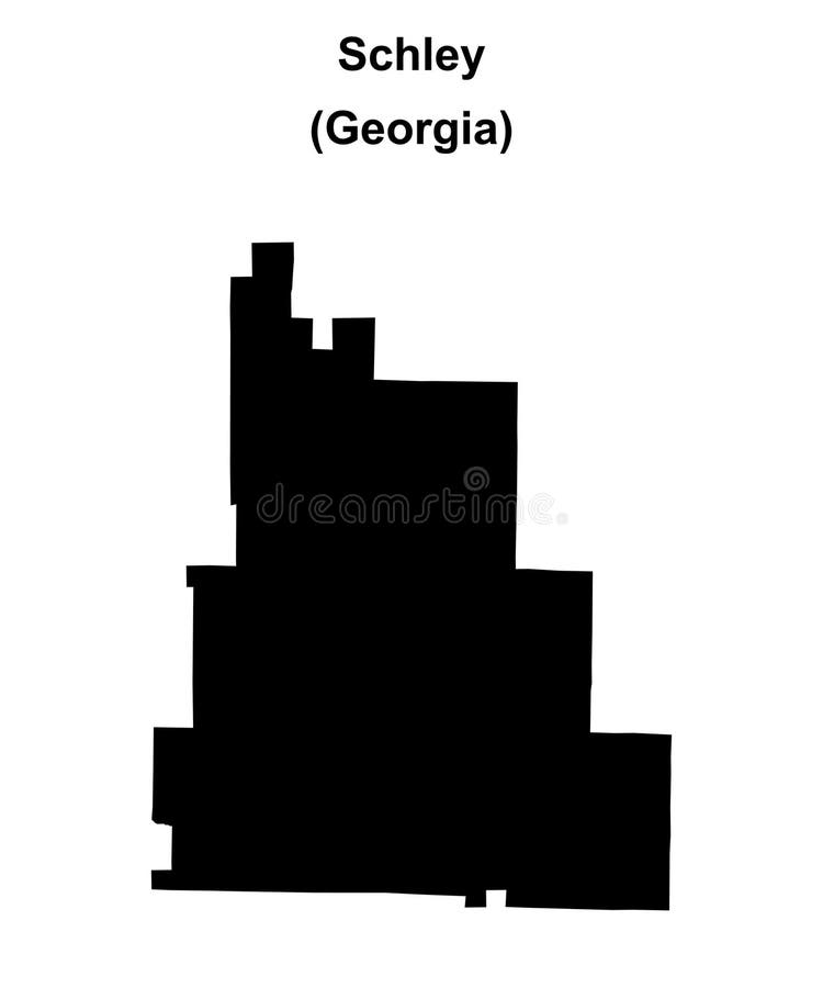 Schley outline map stock vector. Illustration of template - 357893969