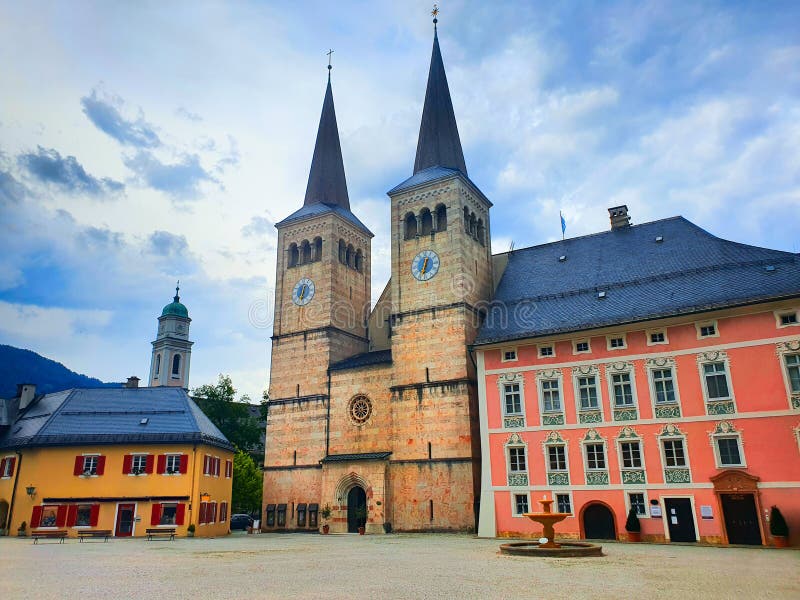 Schloss Berchtesgaden Castle in Bavaria, Germany Stock Photo - Image of ...