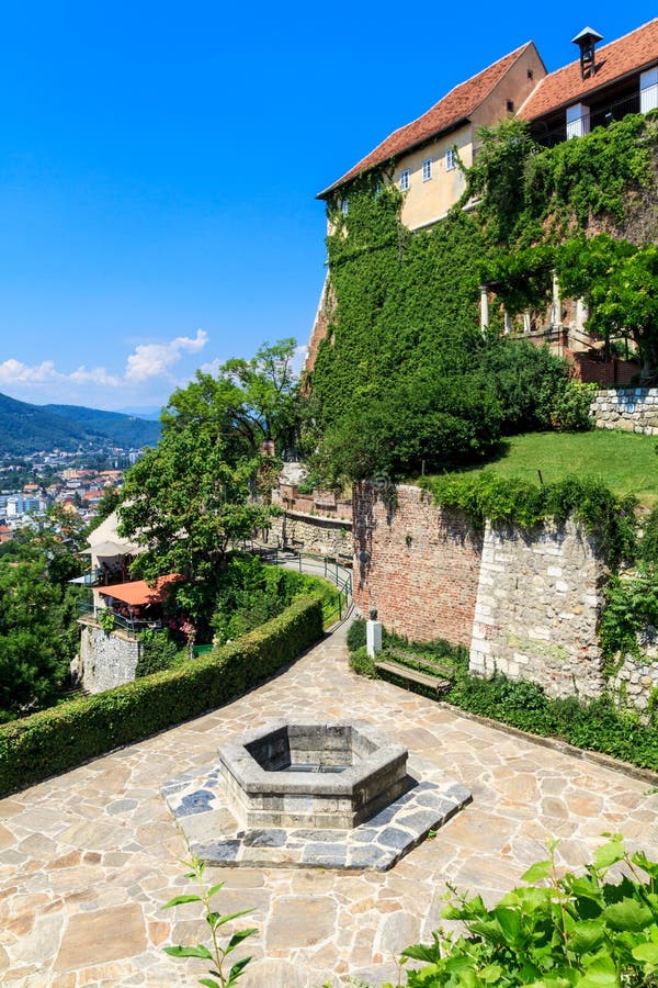 Schlossberg Castle at Graz - Austria Stock Image - Image of history ...