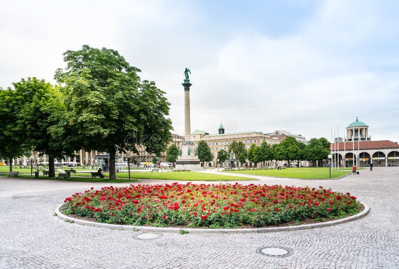 Schlossplatz is the Largest Square in the Center of Stuttgart, GERMANY ...