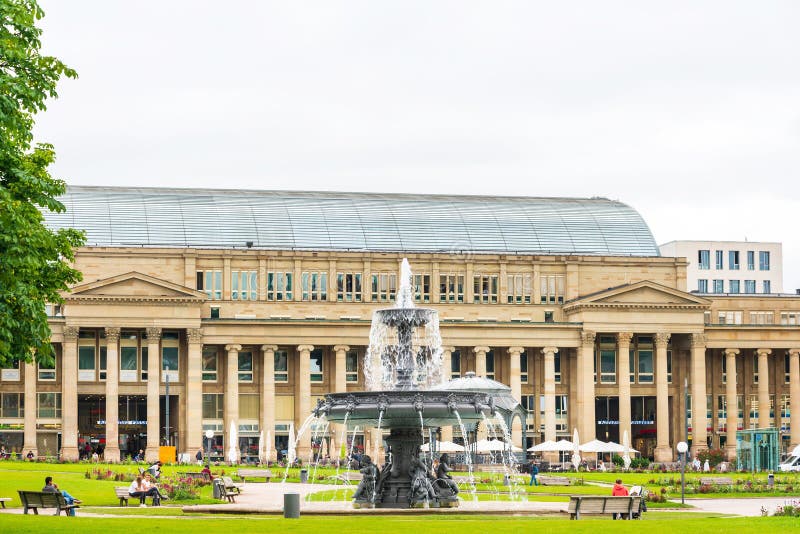Schlossplatz is the Largest Square in the Center of Stuttgart Editorial ...
