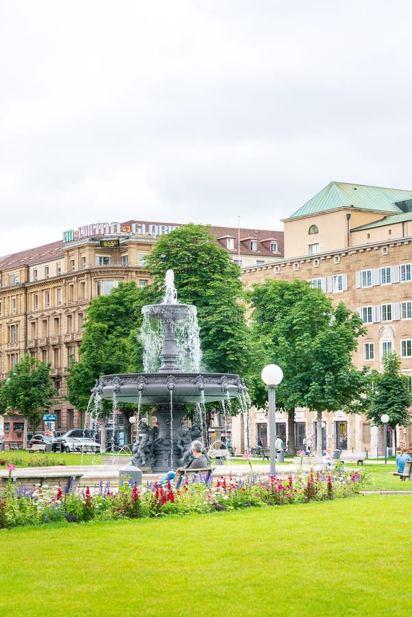 Schlossplatz is the Largest Square in the Center of Stuttgart Editorial ...