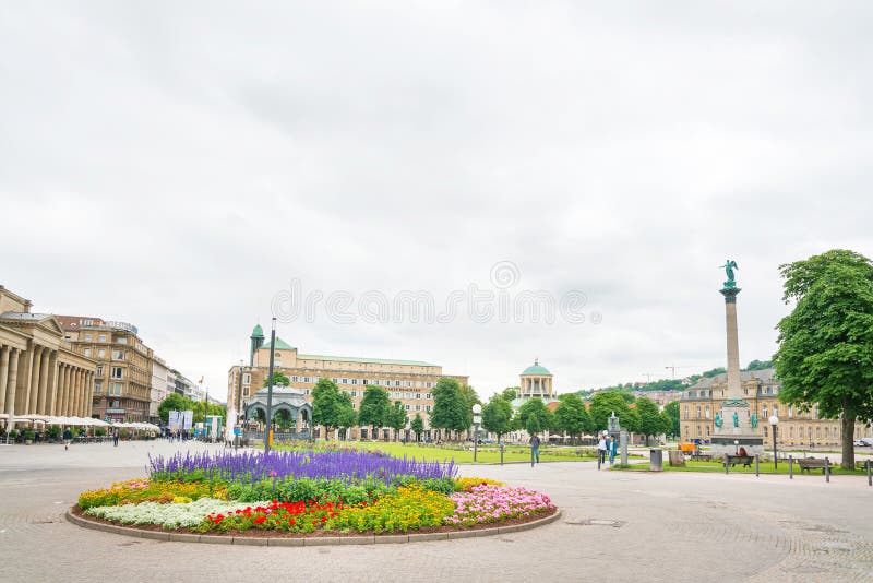 Schlossplatz is the Largest Square in the Center of Stuttgart Editorial ...