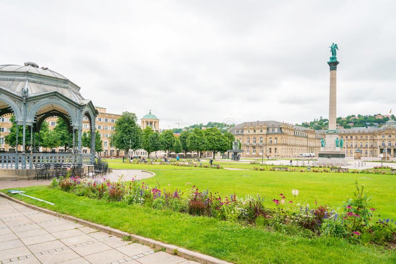 Schlossplatz is the Largest Square in the Center of Stuttgart Editorial ...