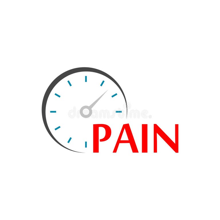 Schmerzikone, -zeichen Oder -logo Vektor Abbildung - Illustration von ...