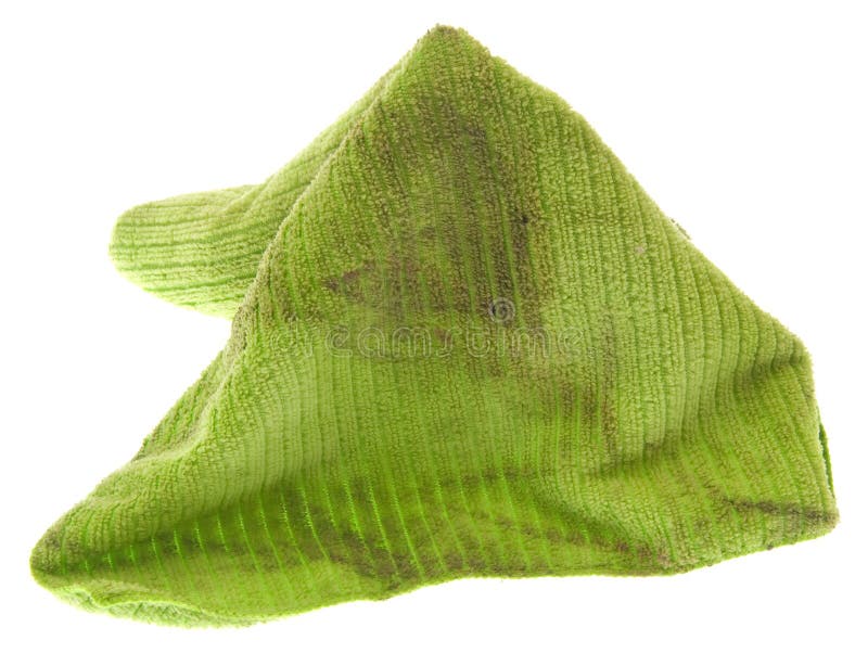 Schmutziger Küche-Lappen stockfoto. Bild von küche, studio - 15461620