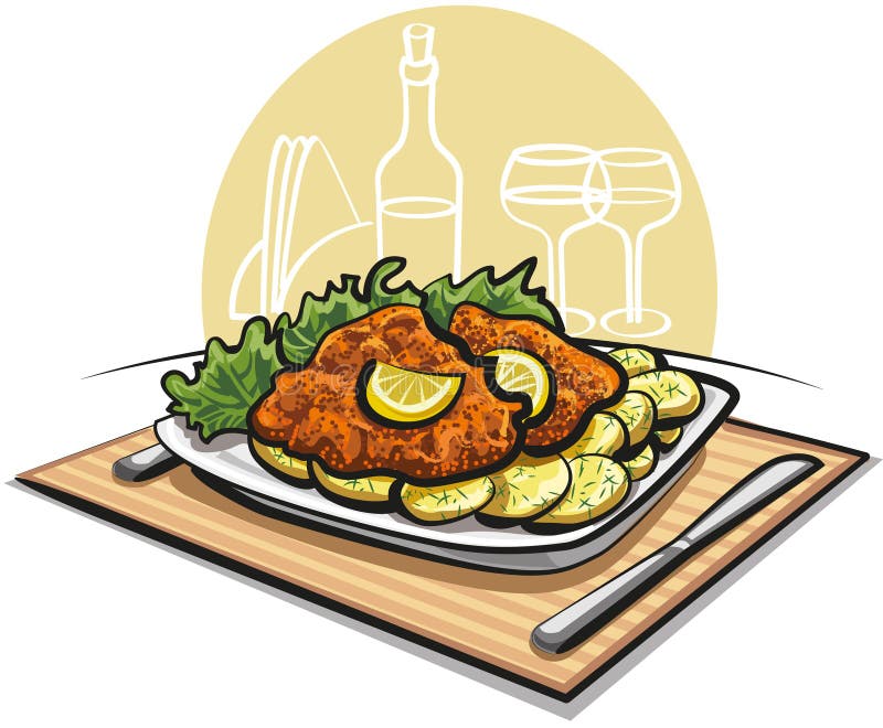 Schnitzel Stock Illustrations – 1,979 Schnitzel Stock Illustrations ...
