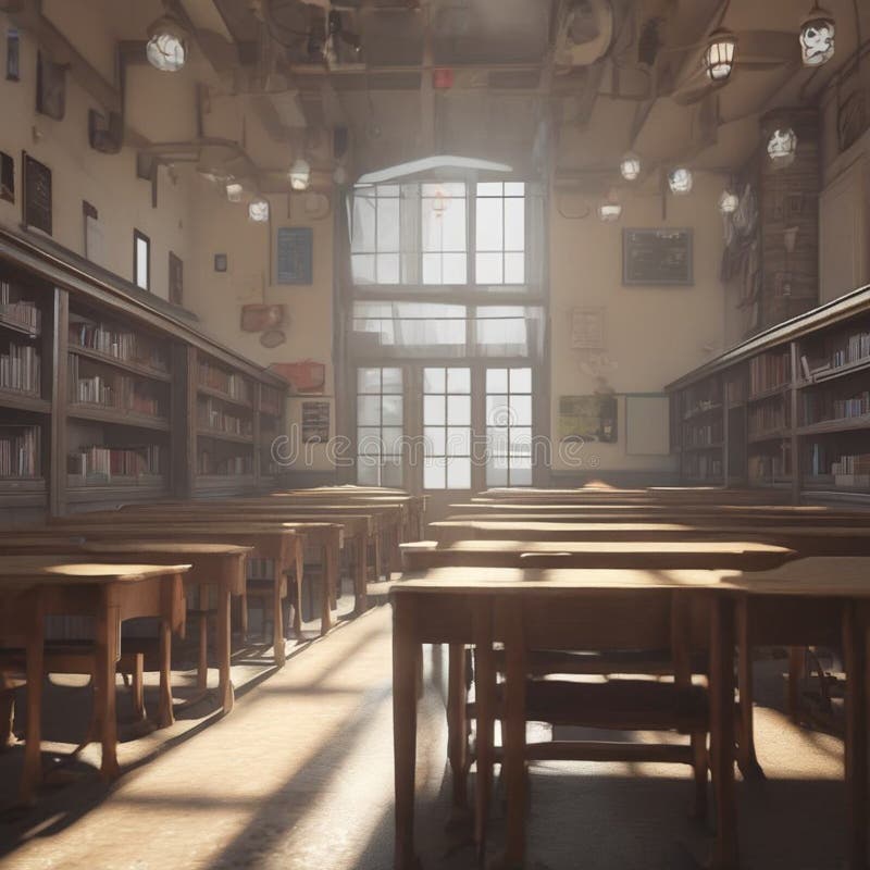 "the Scholar S Haven" Stock Illustration - Illustration of floor, lobby ...