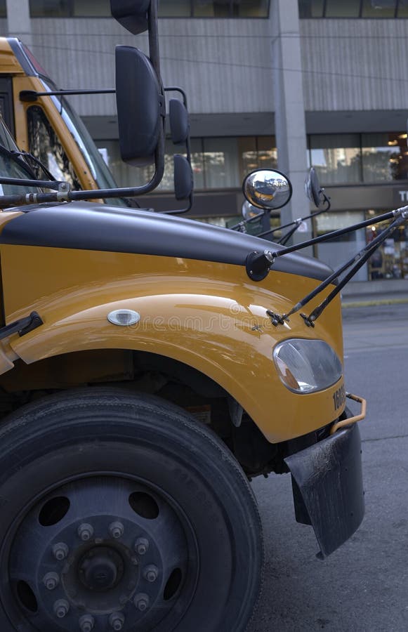Scholar Yellow Bus in the City Stock Image - Image of elementary, park ...