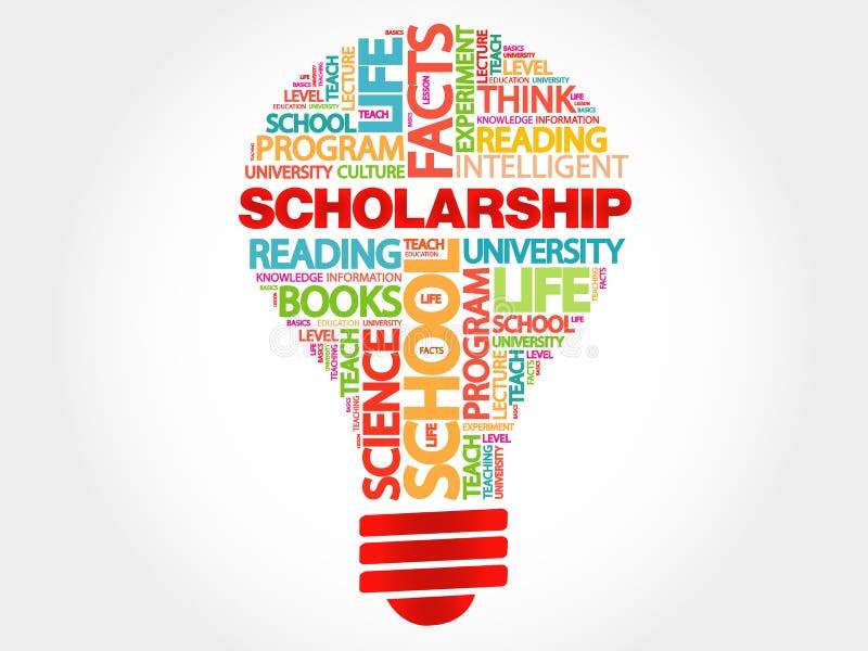 Scholarship Mind Map Flowchart with Marker, Education Concept for ...