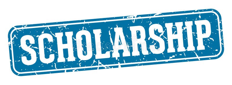 Scholarship Rectangular Sign. Scholarship Stamp Stock Vector ...