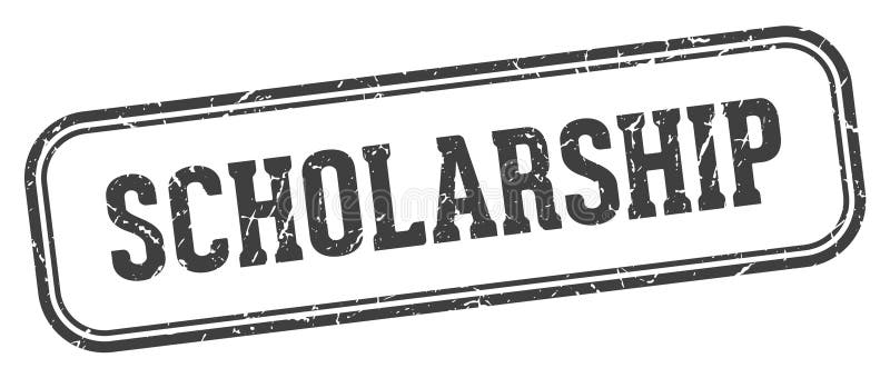 Scholarship Stamp. Scholarship Rectangular Stamp on White Background ...