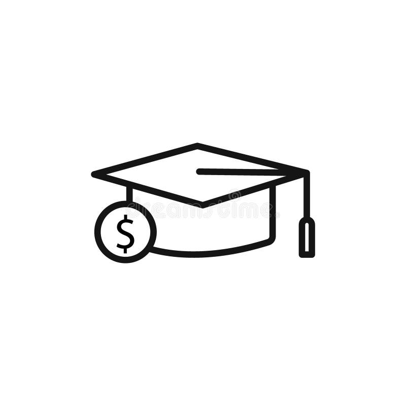 Scholarship Thin Line Icon Set Stock Vector - Illustration of study ...