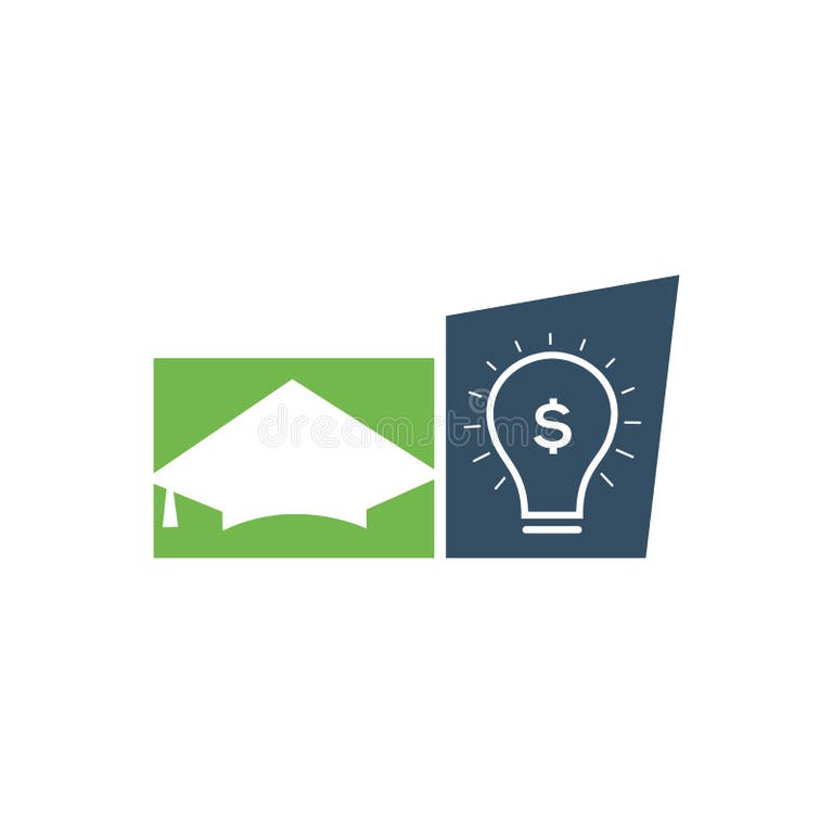 Graduation Cap Money Icon Vector Design. Scholarship Program Sign ...