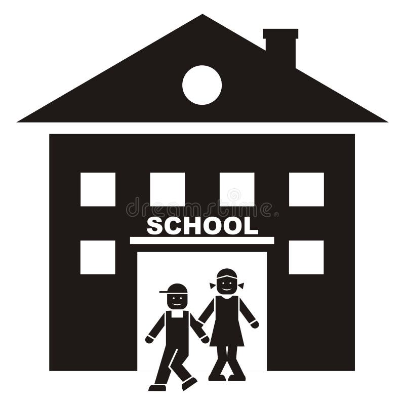 School House Silhouette