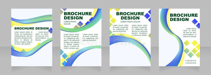 School Admission Blank Brochure Layout Design. Providing Requirements ...