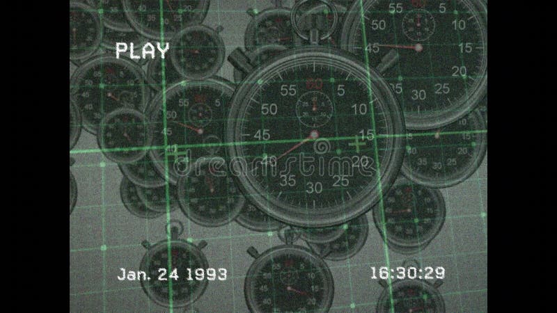 In School, Animation of Stopwatches with Digital Play, Creating Vintage ...