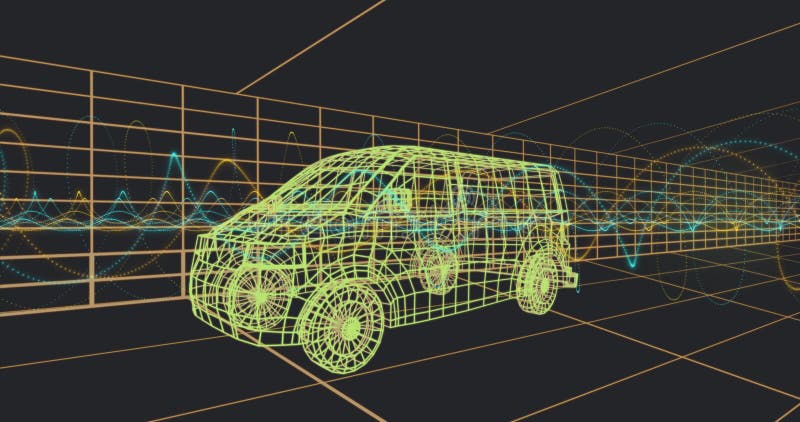 In School, Animation of Wireframe Car Model with Dynamic Data ...