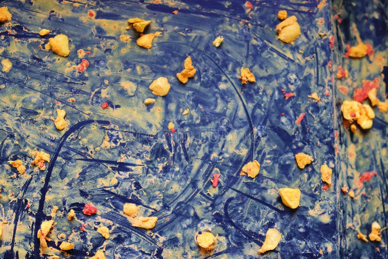 School Art Made by a Child, Background Texture. Stock Image - Image of ...