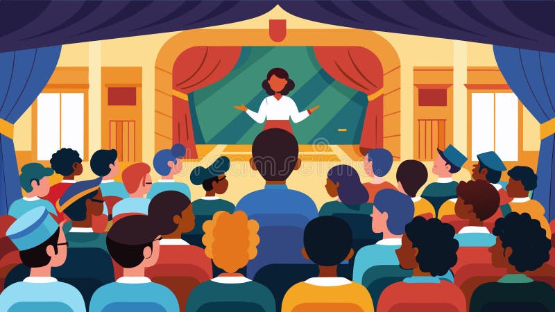 The Air in the School Auditorium is Charged with Excitement As Students ...