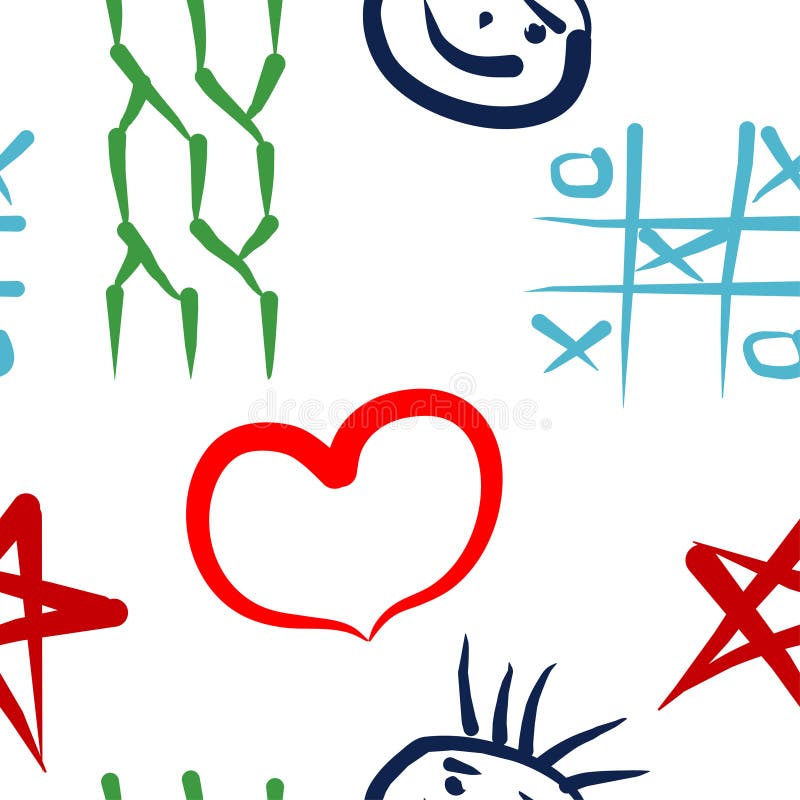 School Baby Seamless Pattern. Stock Vector - Illustration of fabric ...