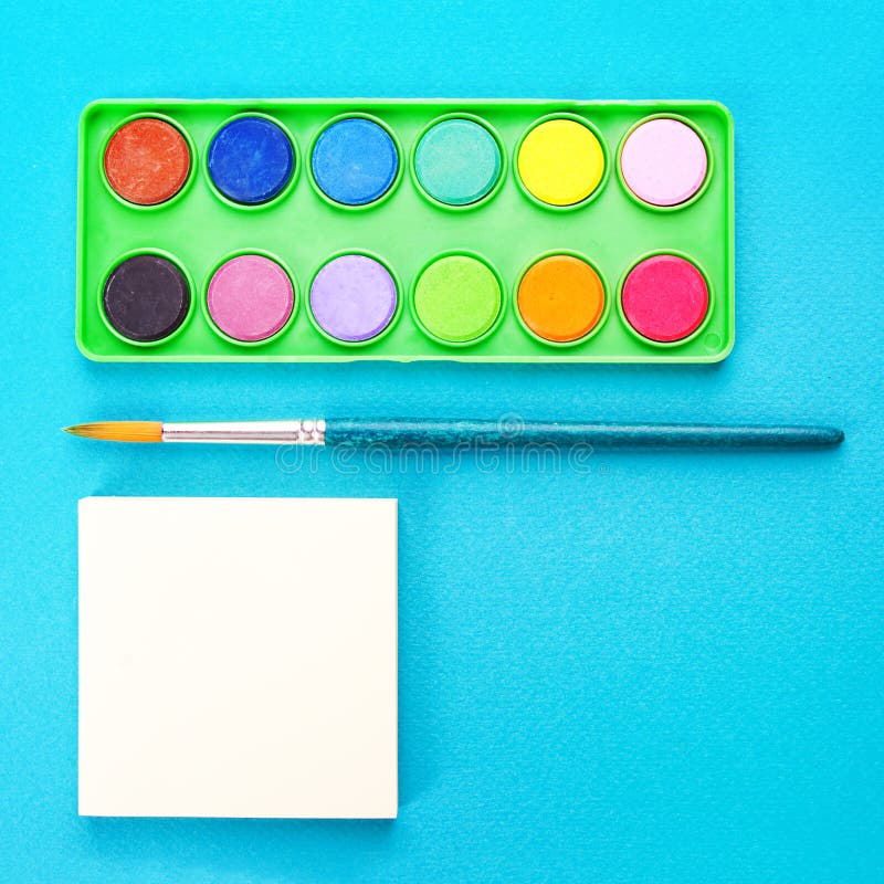 School Background- Art Lesson. Stock Image - Image of paint, decorative ...