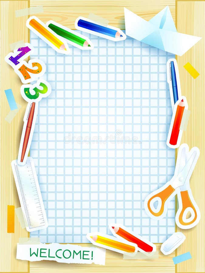 School background stock vector. Illustration of copyspace - 43631165