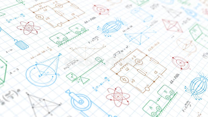 School Background in Physics and Mathematics .Formulas and Drawings ...