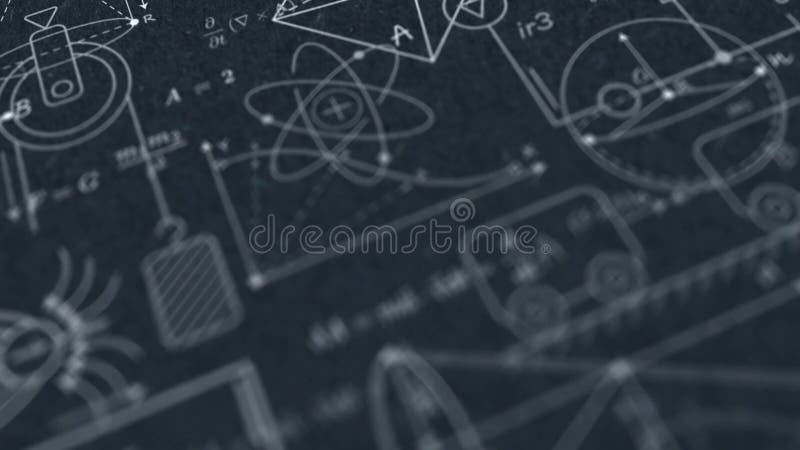 Physics and Mathematics Science and Education Background. Stock Video ...